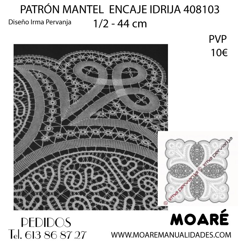 PATRÓN MANTEL ENCAJE IDRIJA 408103