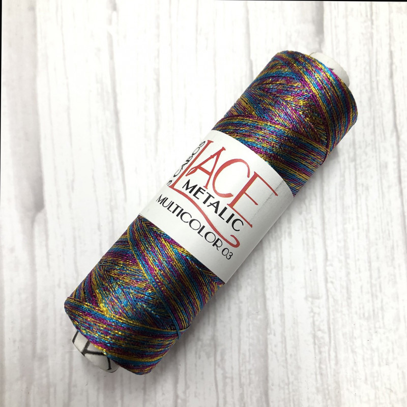 BOBINA Hilo Metalizado 500m especial Bolillos poteras